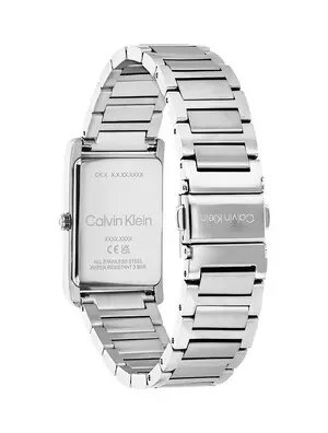 Calvin Klein Minimalist Rectangle Bracelet Watch - Navy