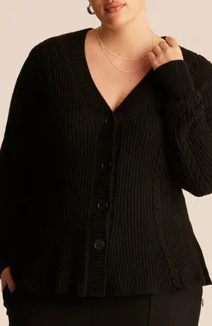ESTELLE Callie Cable Knit Cardigan