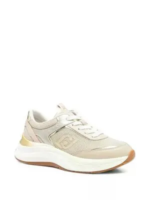 Liu Jo Logo-plaque Panelled Sneakers - Neutrals