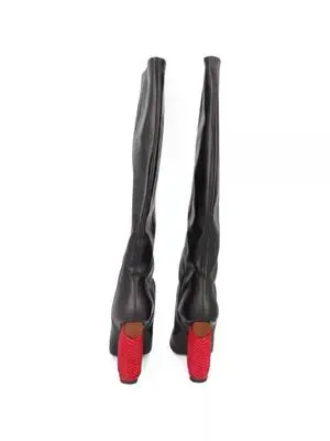 Balenciaga Pointed-toe Sculptural-heel Boots