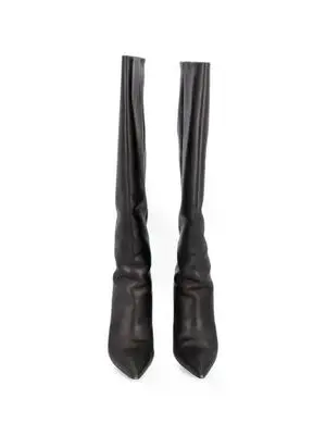 Balenciaga Pointed-toe Sculptural-heel Boots