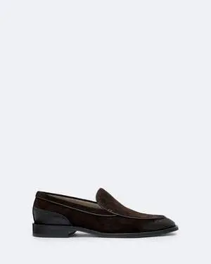 ALLSAINTS Gabriel Suede Loafers - Brown