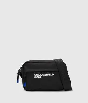 Karl Lagerfeld Logo Nylon Camera Bag - Black