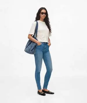Karl Lagerfeld Washed High-rise Skinny Jeans