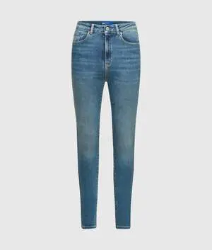 Karl Lagerfeld Washed High-rise Skinny Jeans