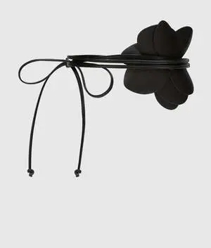 Karl Lagerfeld K/signature Flower Tie Belt