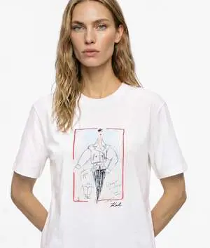 Karl Lagerfeld Sketch T-shirt