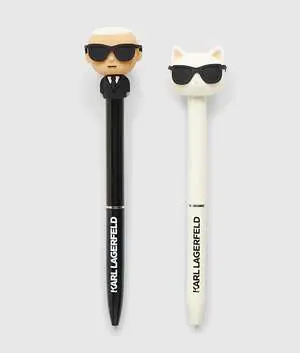 Karl Lagerfeld Karl And Choupette Pen Set - White/black