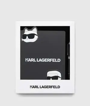 Karl Lagerfeld Ikon Sticker Notebook And Pen Set