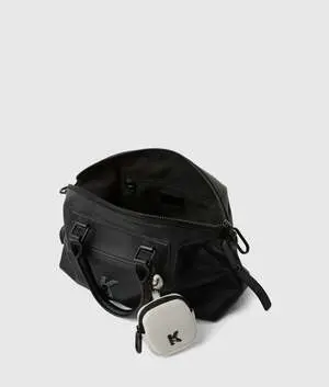 Karl Lagerfeld Cord Charm Top Handle Bag