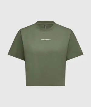 Karl Lagerfeld Athleisure Loungewear Cropped T-shirt