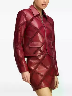 Cinq À Sept Audree Diamond-crochet Jacket