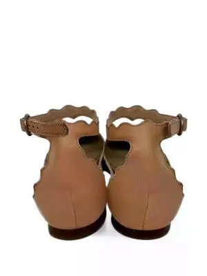 Chloé 2010s Lauren Ankle-strap Flat Pumps