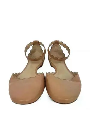 Chloé 2010s Lauren Ankle-strap Flat Pumps