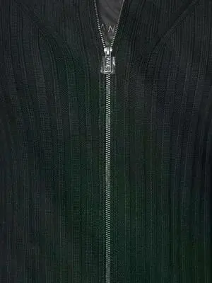 Armani Exchange Ribbed-knit Zip-fastening Cardigan