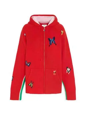 BARRIE X Damien Hirst The Butterflies Hoodie - Red