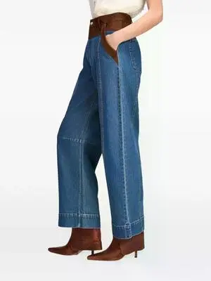 Cinq À Sept Dillon Contrast-panel Jeans