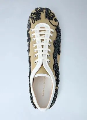 Dries Van Noten Embroidered Lace-up Sneakers