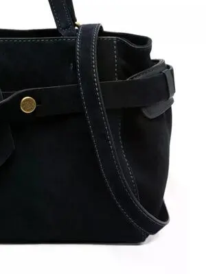GIANNI CHIARINI Miranda Buckled Suede Tote Bag
