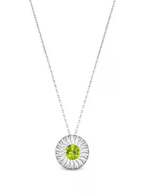 ANTY Aura Peridot Diamond Necklace - Silver