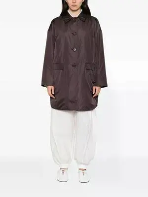 Aspesi Teena Button-up Coat - Brown