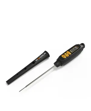 MAVERICK Digital Long Stem Instant Read Thermometer, 8.9 L - Black