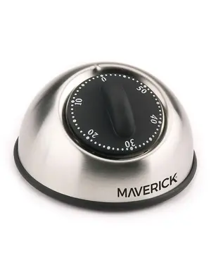 MAVERICK Classic Metal Timer, 3.75 L - Silver