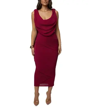 JLUXLABEL Divine Drape Skirt Set - Fuchsia