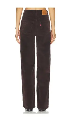LEVI'S Ribcage Wide Leg Jeans In Brown