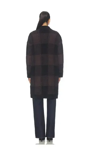 Barefoot Dreams Cozychic Cotton Buffalo Plaid Long Cardigan In Multi
