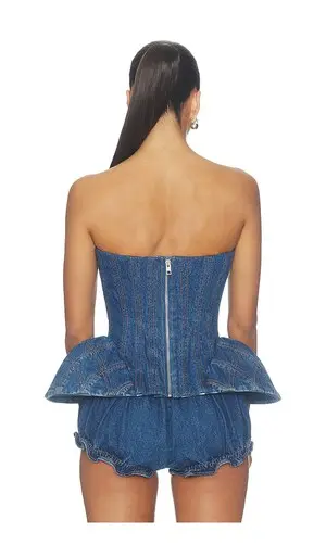 AKNVAS Emmi Corset Denim Top
