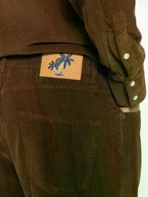 Alanui Corduroy Logo-patch Trousers