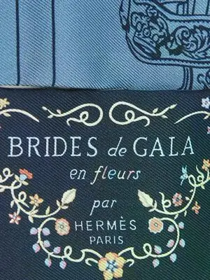 Hermès Brides De Gala En Fleurs Twilly Scarf