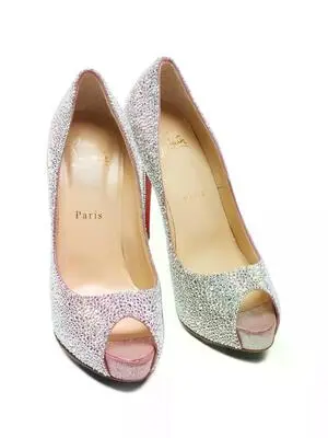 CHRISTIAN LOUBOUTIN New Riche Crystal-embellished Platform Pumps