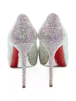 CHRISTIAN LOUBOUTIN New Riche Crystal-embellished Platform Pumps