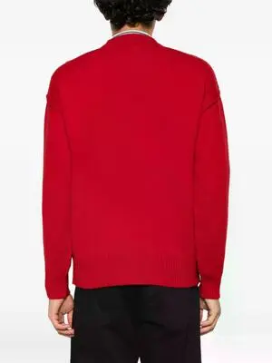 AMI Paris De Coeur Intarsia-knit Sweater