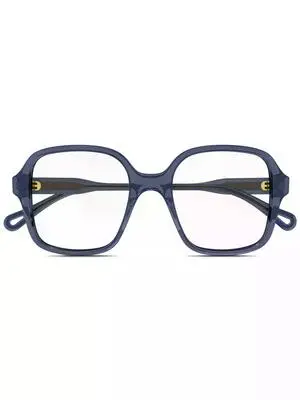 Chloé Oversize Frame Glasses - Blue