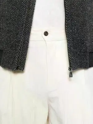 BAGNOLI SARTORIA NAPOLI Garda Corduroy Pleated Trousers