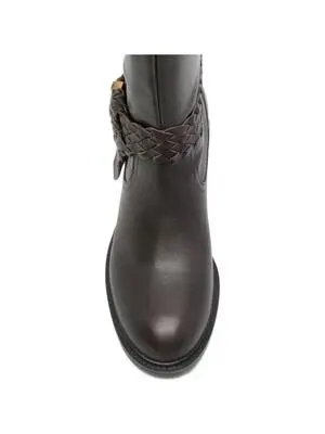 Liu Jo Braided-strap Block-heel Boots