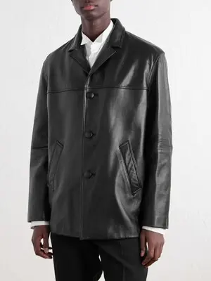 TOTEME Panelled Full-grain Leather Jacket