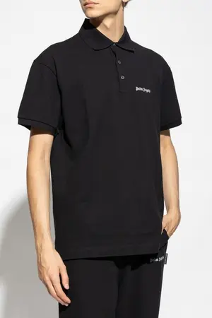 Palm Angels Logo Embroidered Polo Shirt