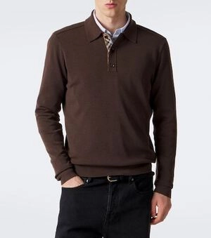 Burberry Wool Polo Sweater
