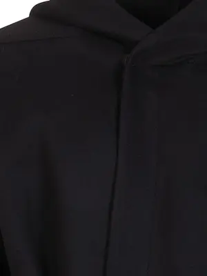 Rick Owens Hooded Belted Long Coat