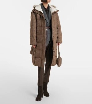 Brunello Cucinelli Wool Blend Down Jacket