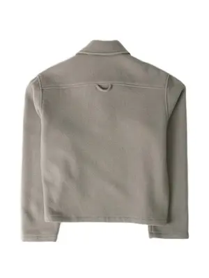 RIER Fog Fleece Polo Shirt - Gray