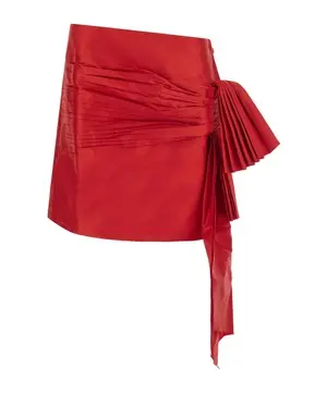 ROTATE BY BIRGER CHRISTENSEN Bow-detail Skirt - Red