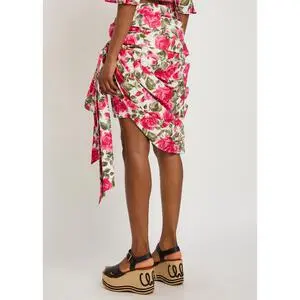 Chloé Floral Side-tie Midi Skirt - Multicolor