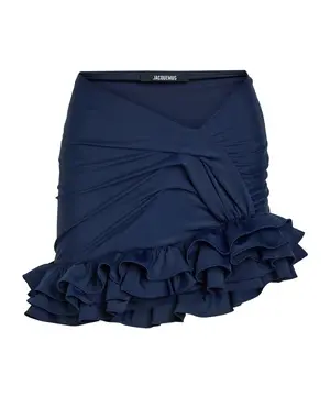 Jacquemus Stretch Midi Skirt - Blue