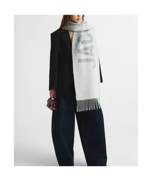 Jacquemus Embroidered Fringe Scarf