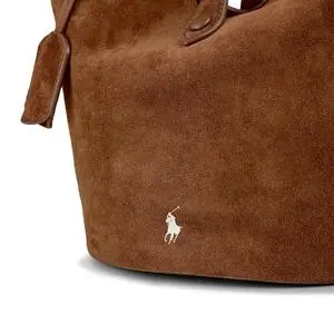 Polo Ralph Lauren Suede-handled Bucket Bag - Brown